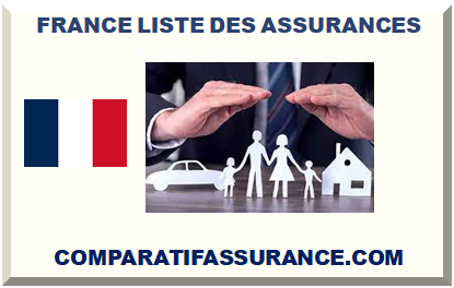 FRANCE LISTE DES COMPANIES D'ASSURANCES 2025